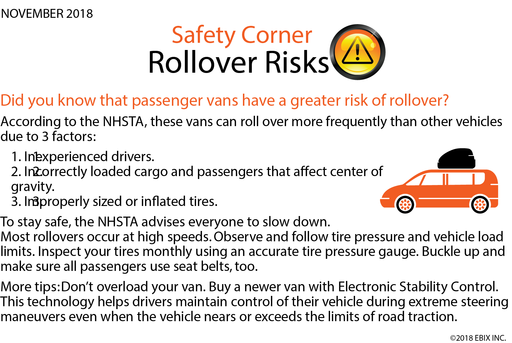 Weekly E-Bites: Safety Corner Rollover Risks